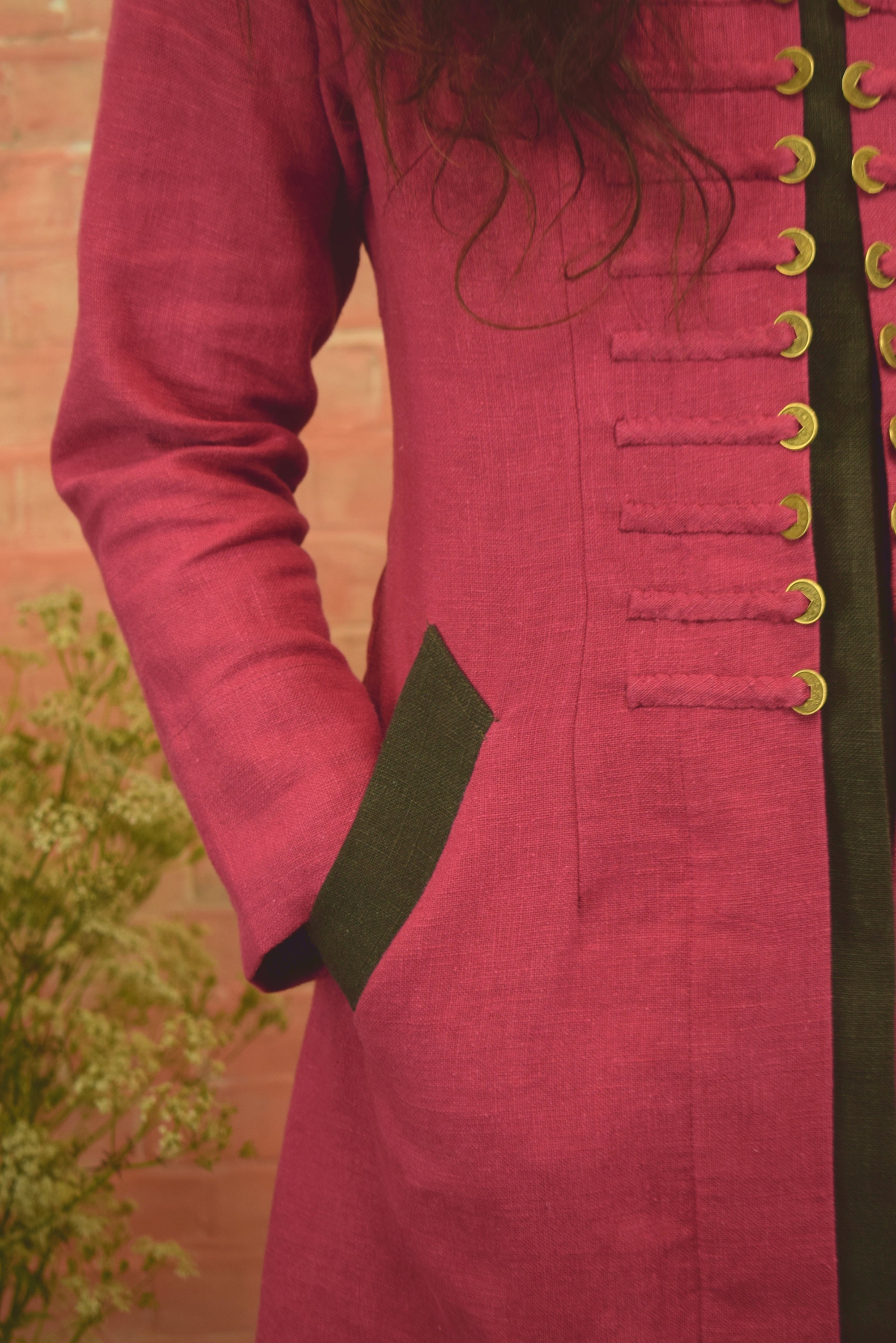 Rose Pink Sergeant Coat in Nettle - Etsy