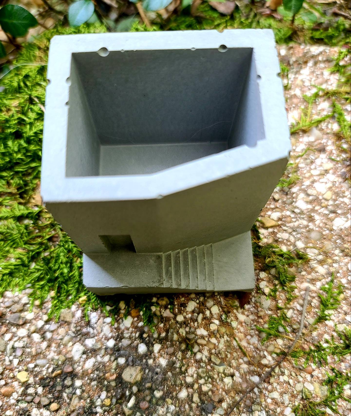 Small Succulent Concrete Building Planter B Miniature - Etsy