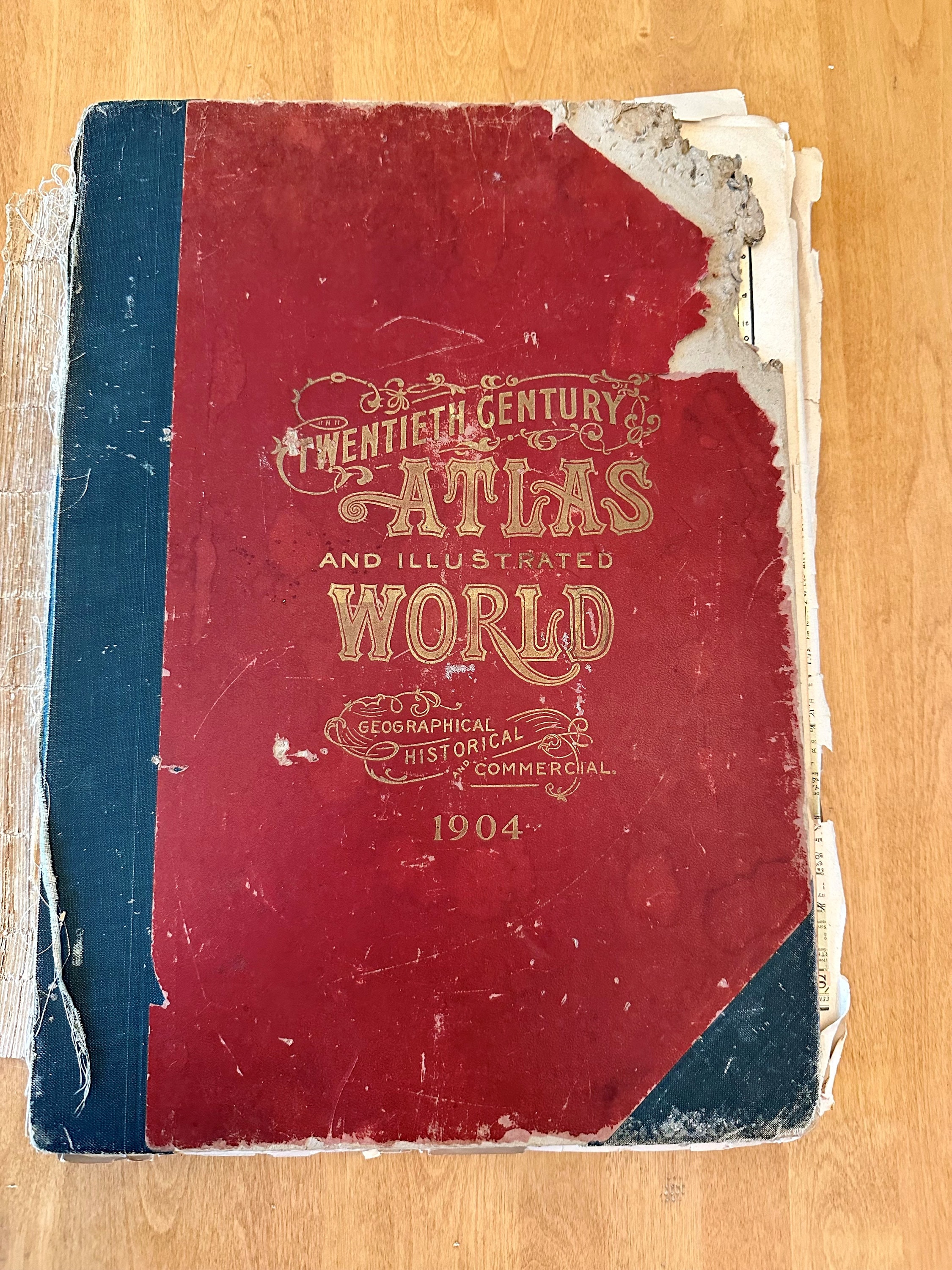 Antique Atlas, 1905, Great for Crafts, Journaling Projects, Etc. - Etsy