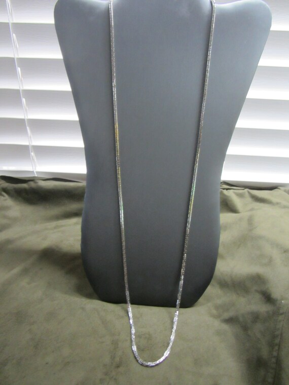 Vendôme Silver Plate 36" Long Chain Necklace - Gem