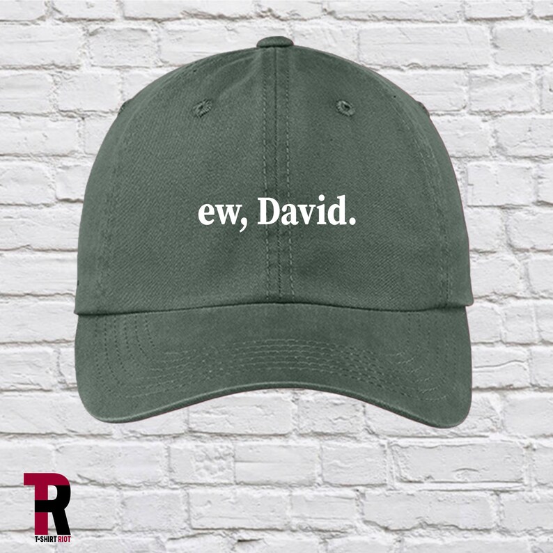 Ew, David. Schitt's Creek Low Profile Garment Washed Hat Ew David Hat ...