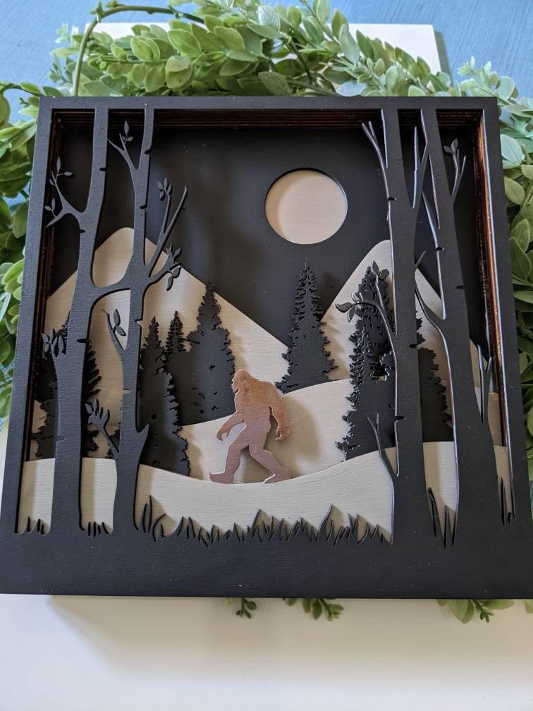 Bigfoot Yeti Shelf Display Bigfoot Decor Bigfoot Art Sasquatch - Etsy