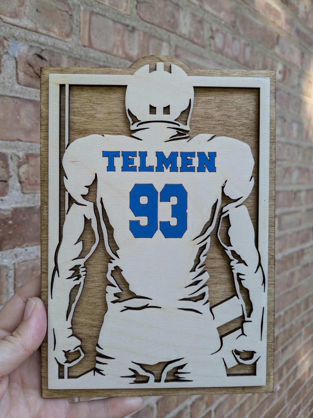 Football Plaque, Sport Plaque, Football Player Sign, Junior Football - Etsy