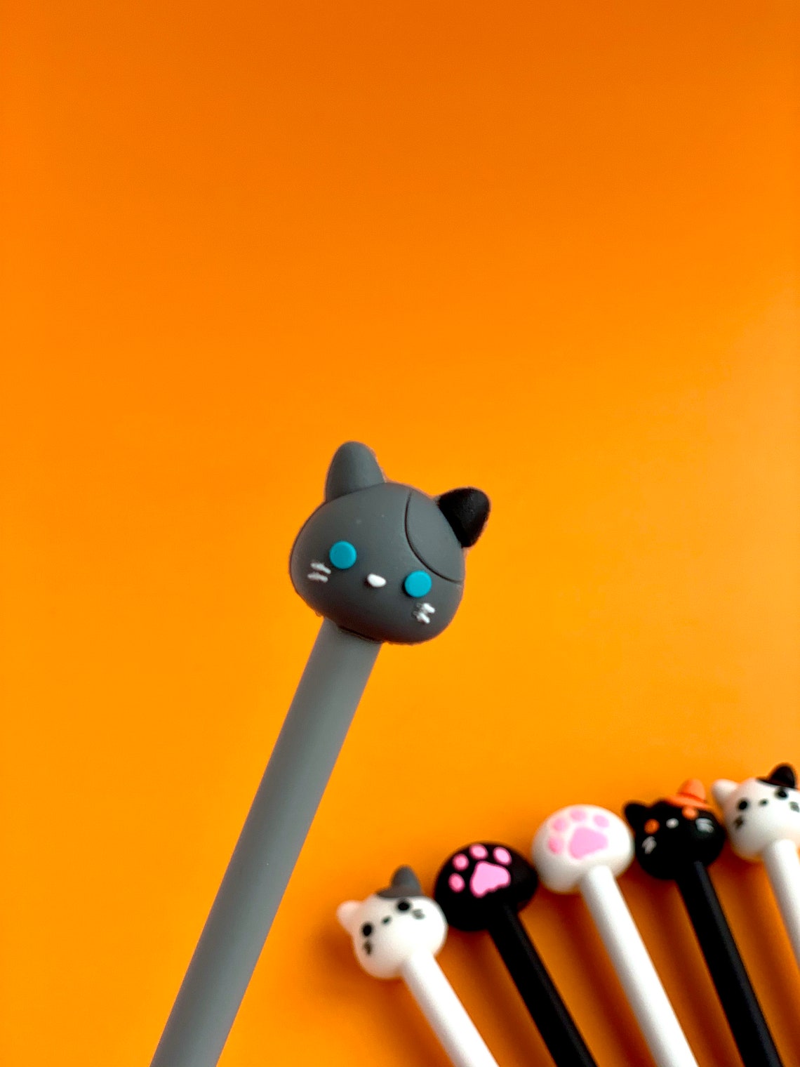 Cat Pen. Cat. Cat Paw. Paw. Gel Pen. Black Ink. Cute. Kawaii. - Etsy