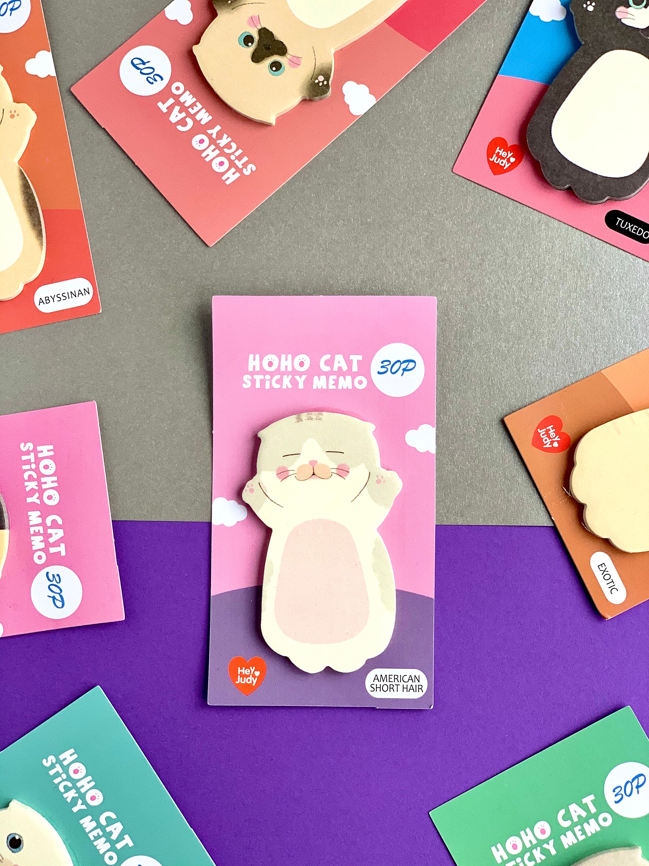 Set of 3 Cat sticky notes. Sticky notes. Notes. Cats. Cute. | Etsy