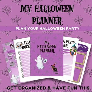 Halloween Planner, Printable Party Organizer (digital Download) - Etsy