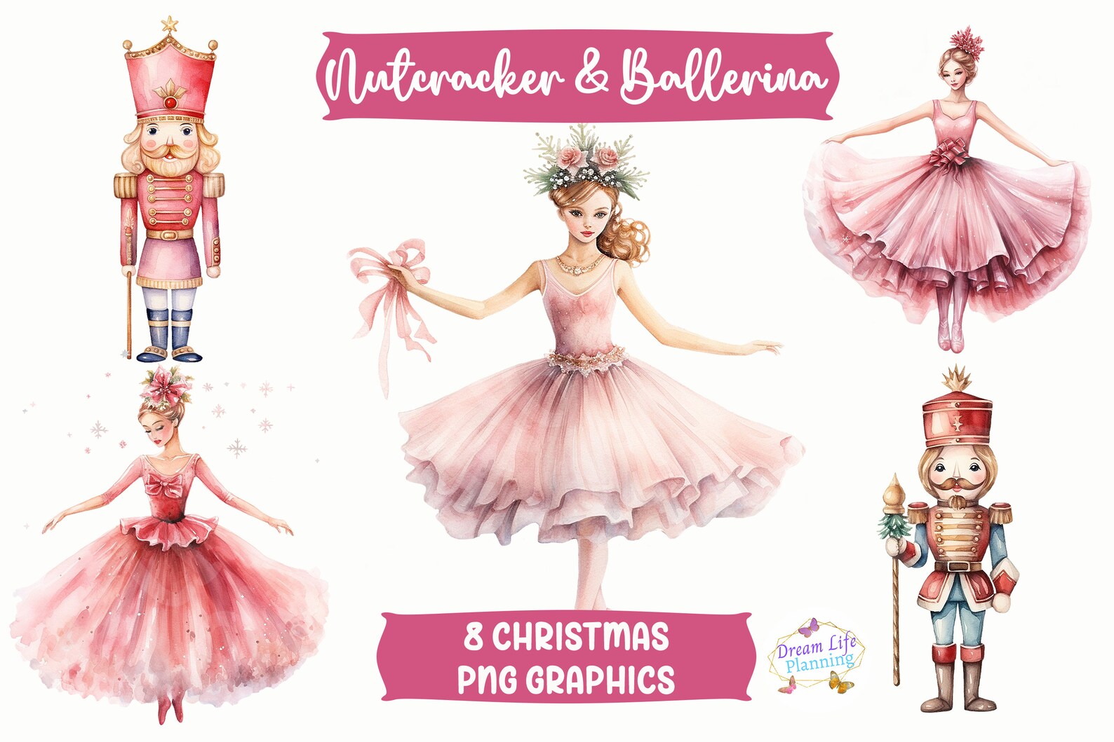 Nutcracker & Ballerina PNG Clipart, Nutcracker, Ballerina, Holiday ...