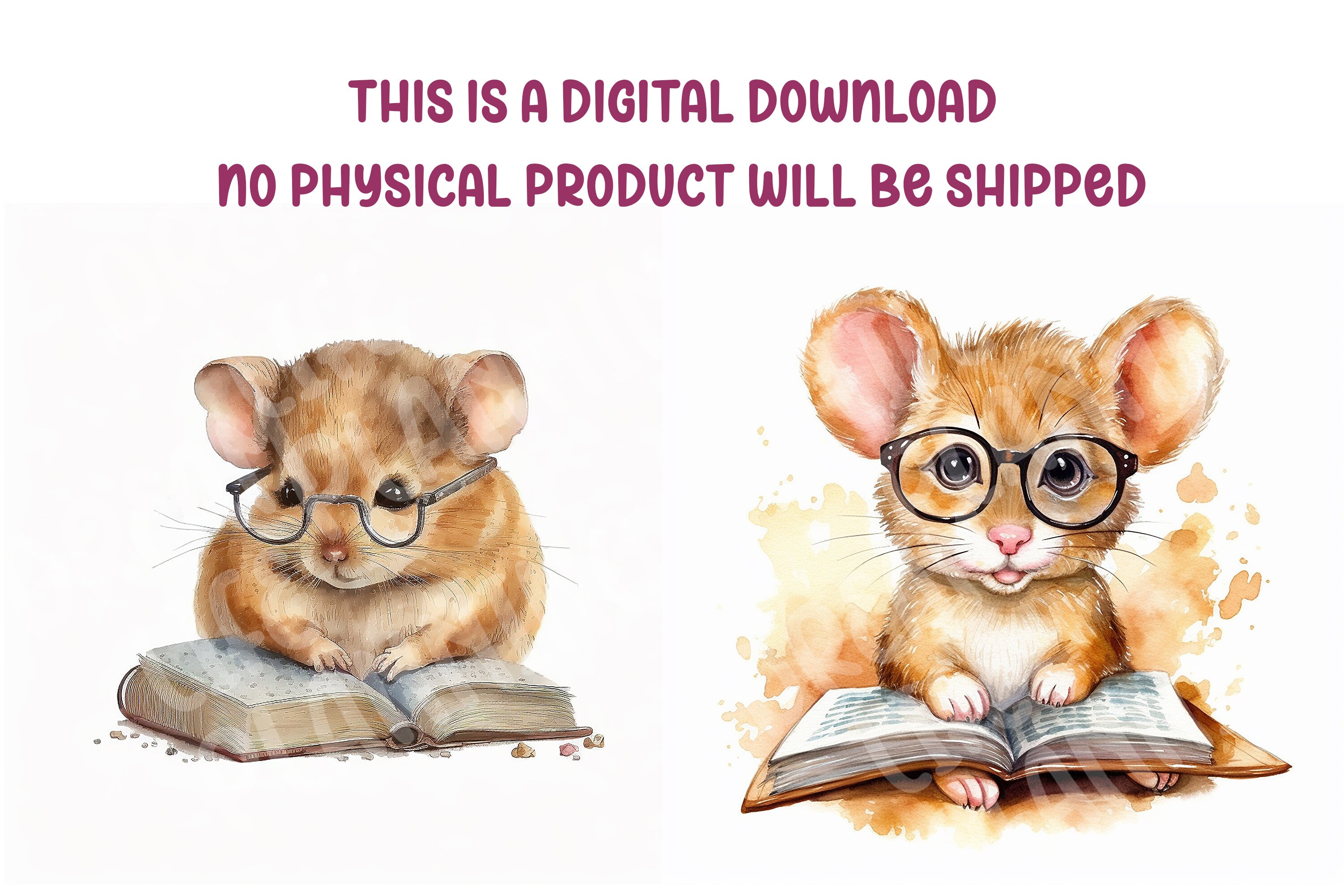 JPG Mouse Reading Clipart, Storytime Clipart, JPG Mice Reading, JPG ...