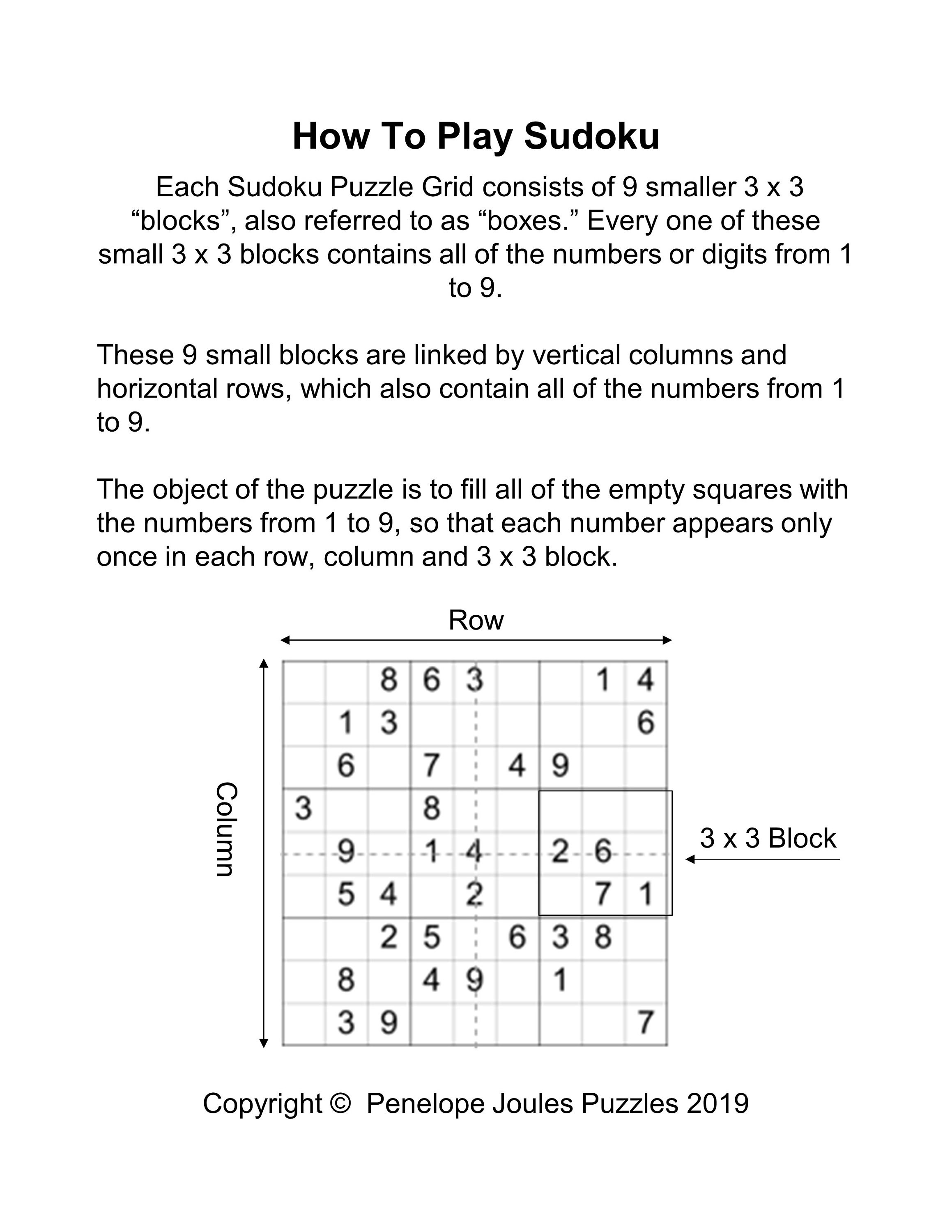 Printable Sudoku Puzzlebrain Teaser Puzzles for - Etsy