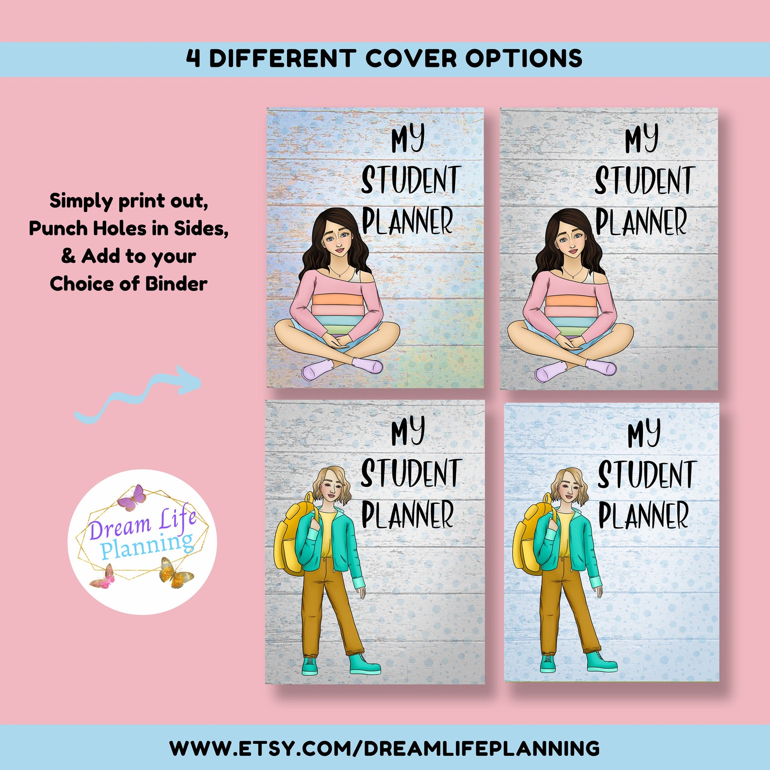 Student Planner Printable, Student Planner, Student Digital Planner ...