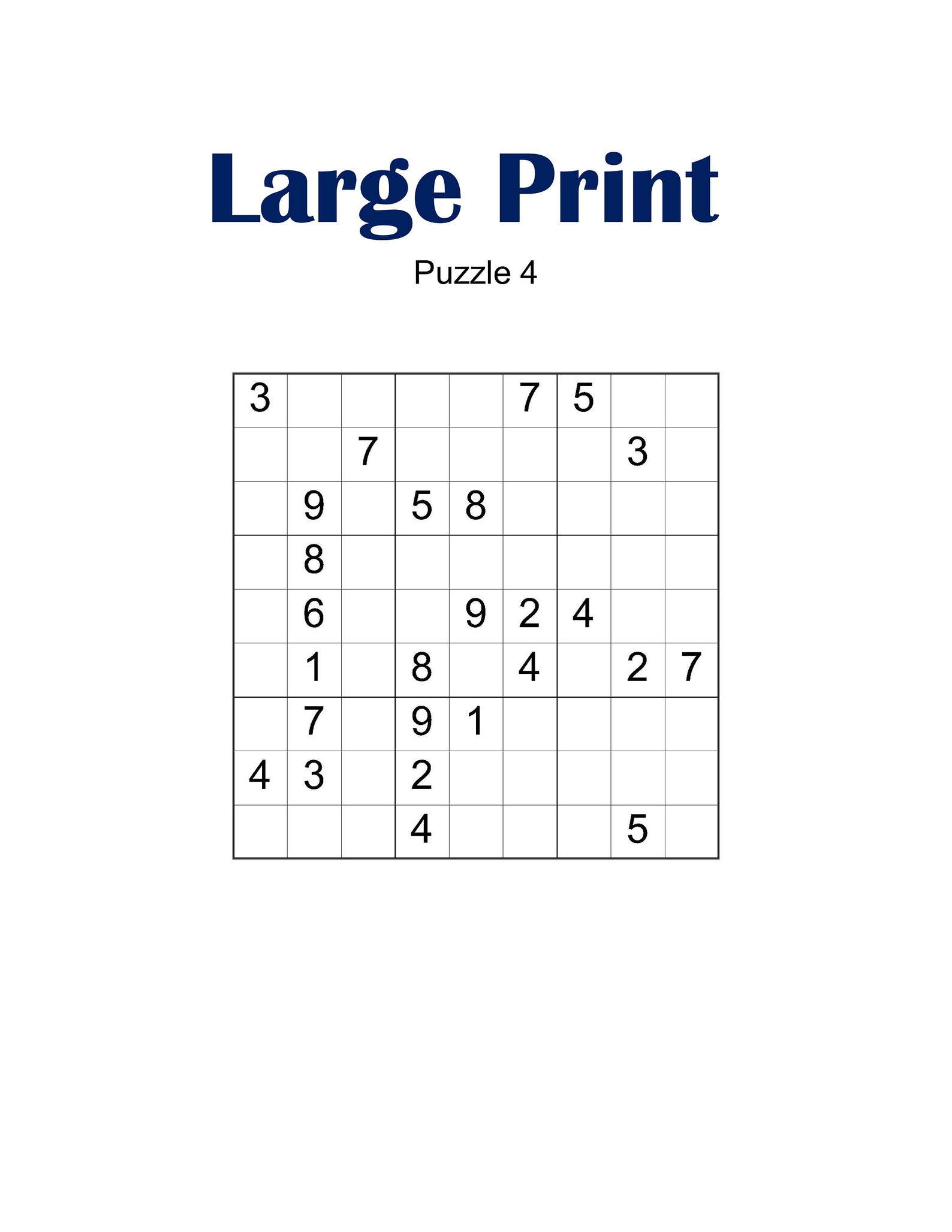 Printable Sudoku Puzzlebrain Teaser Puzzles for - Etsy