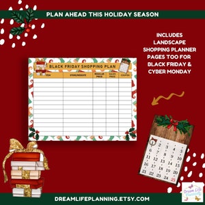 Black Friday Sale Printable Planner,cyber Monday,shopping List,cyber ...