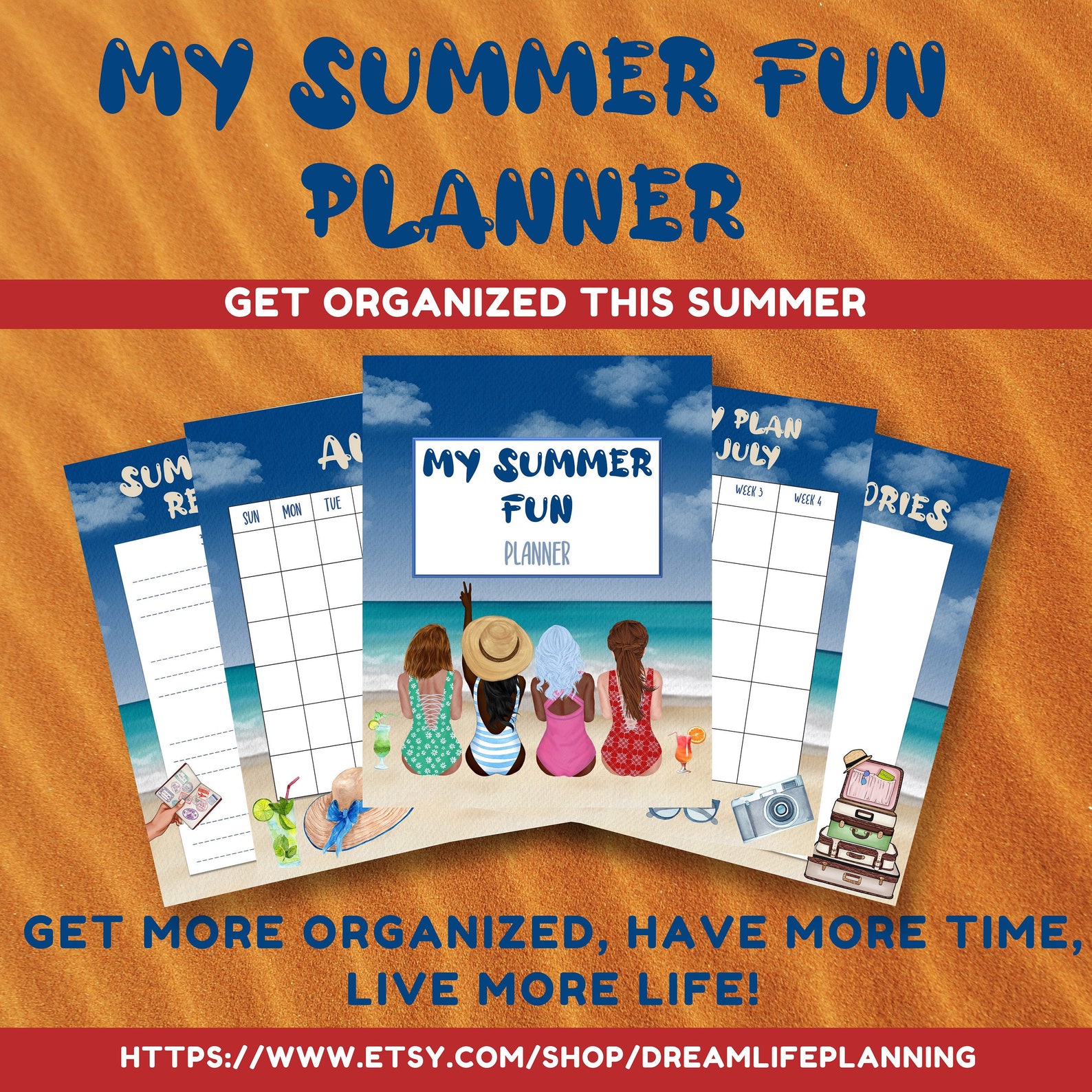 Summer Fun Planner,weekly Planner,daily Planner,summer Activity Planner ...