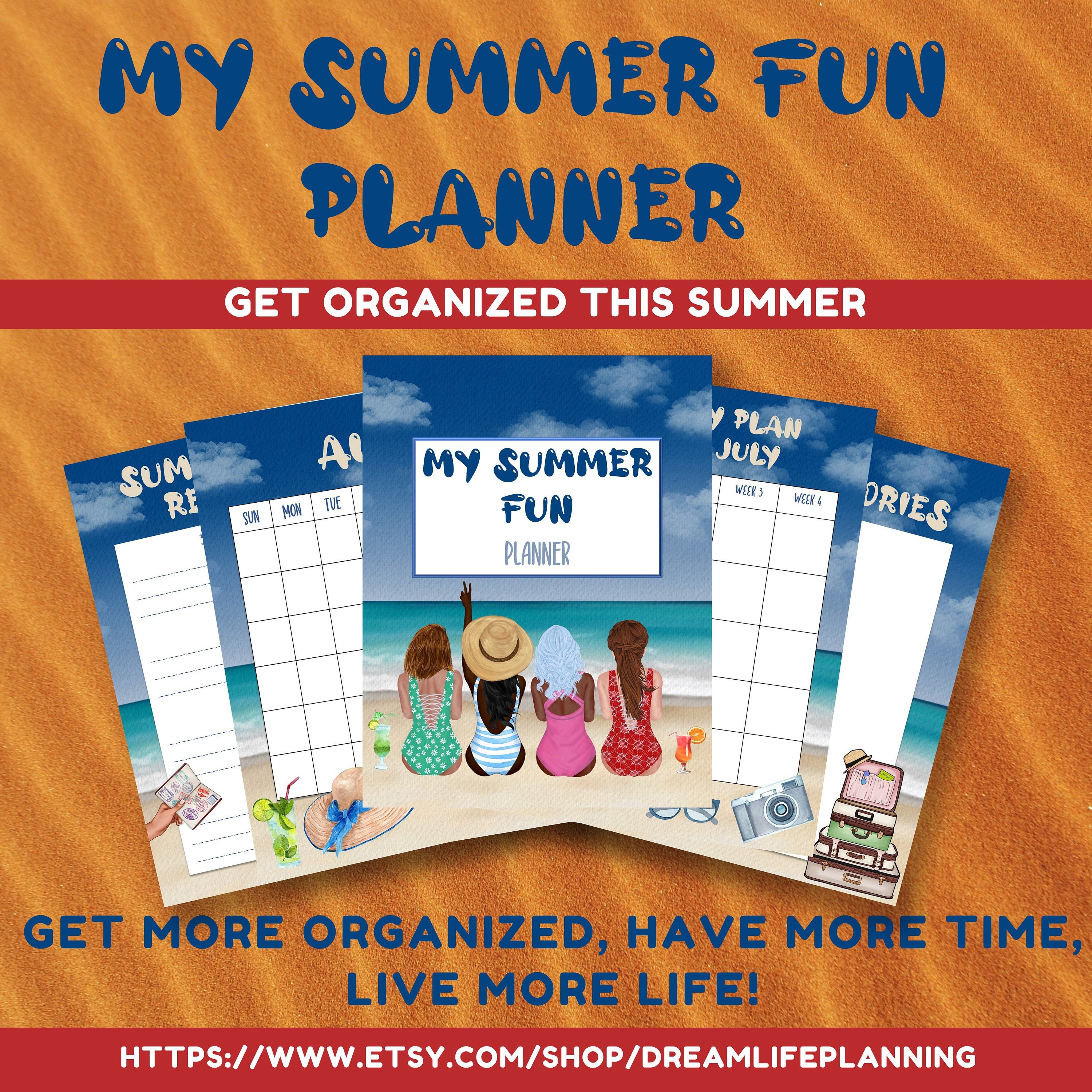 Summer Fun Planner,weekly Planner,daily Planner,summer Activity Planner ...