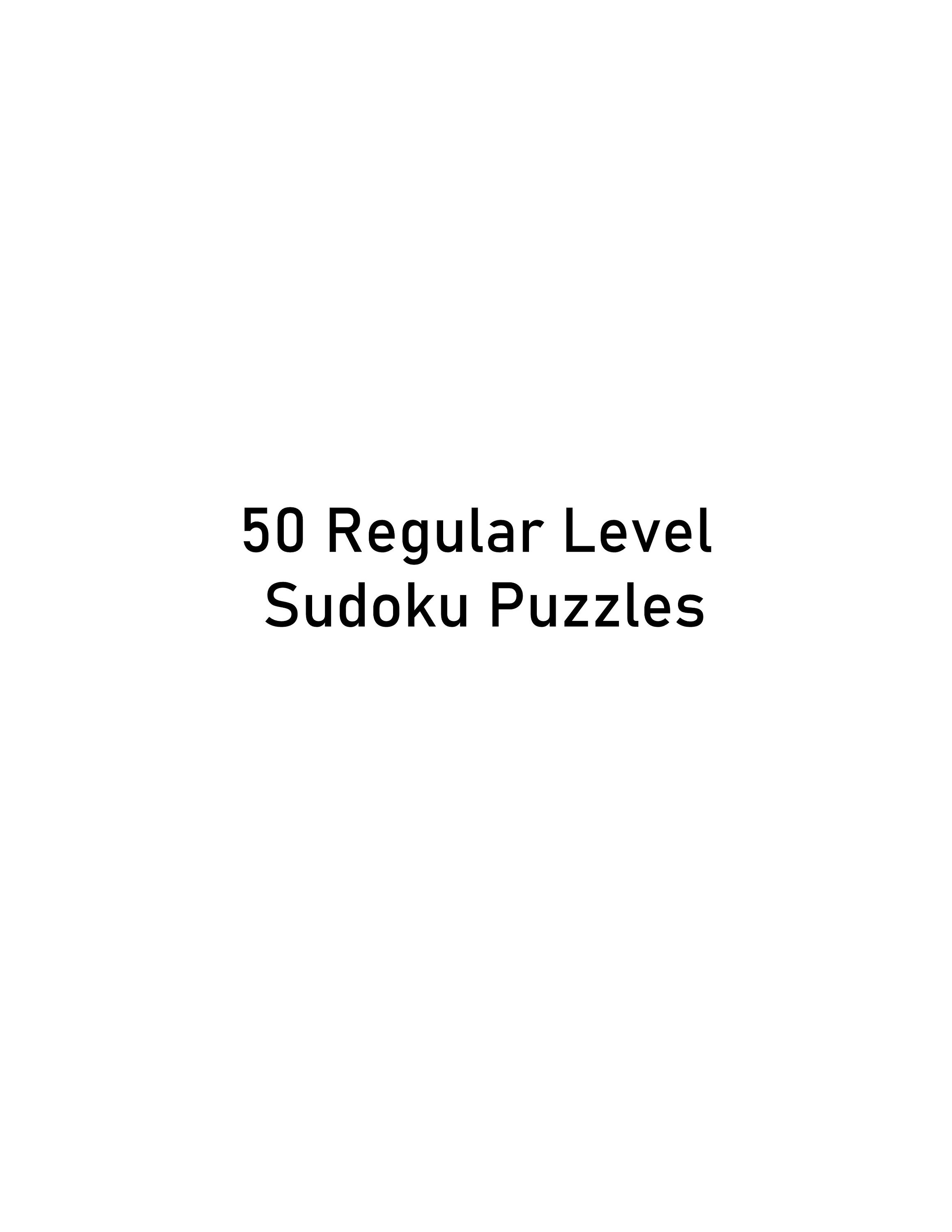 Printable Sudoku Puzzlebrain Teaser Puzzles for - Etsy
