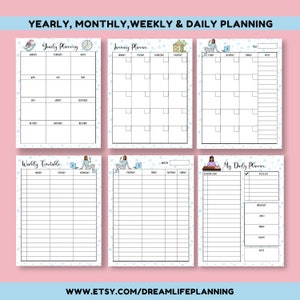 Student Planner Printable, Student Planner, Student Digital Planner ...