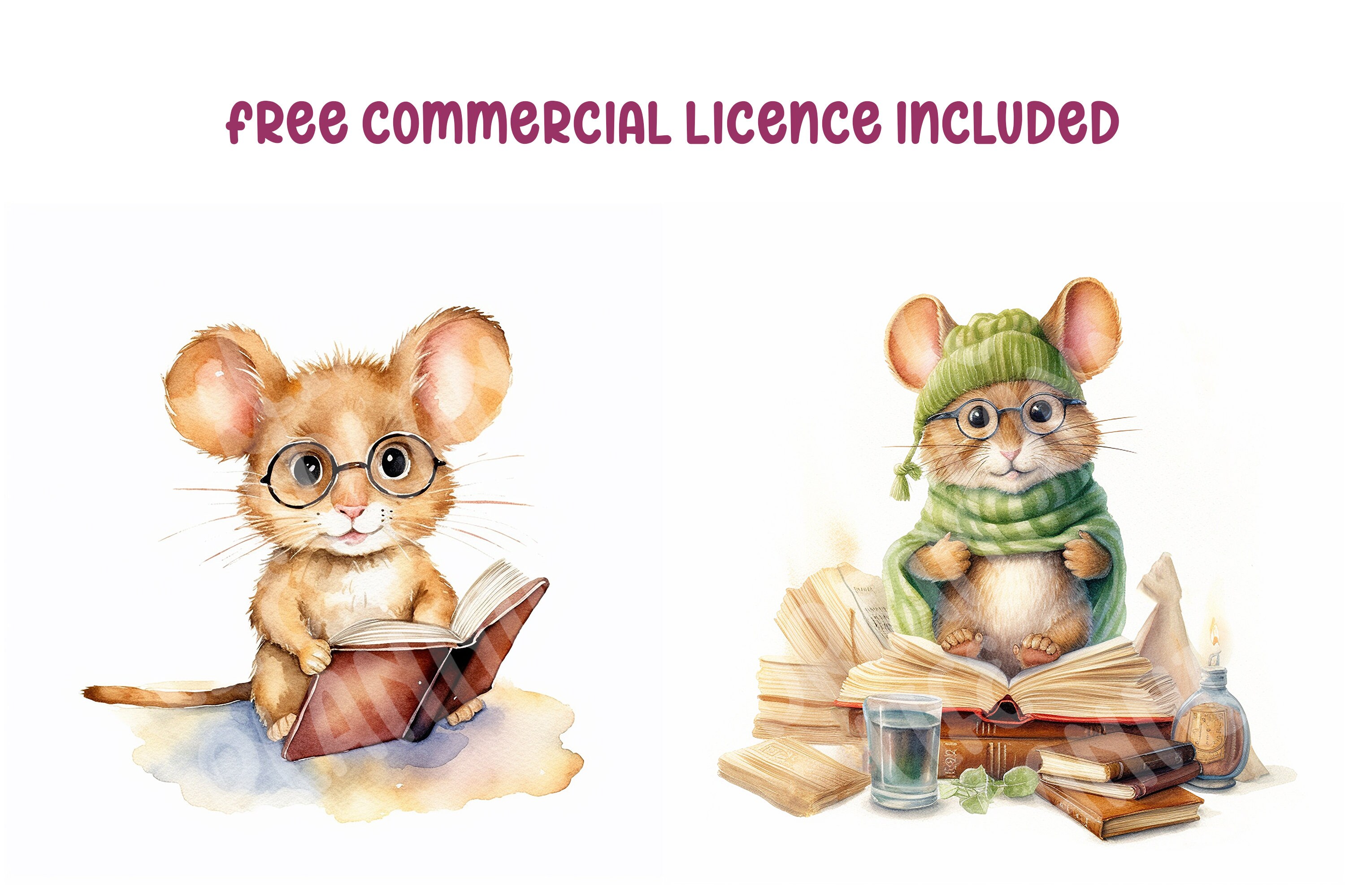 JPG Mouse Reading Clipart, Storytime Clipart, JPG Mice Reading, JPG ...
