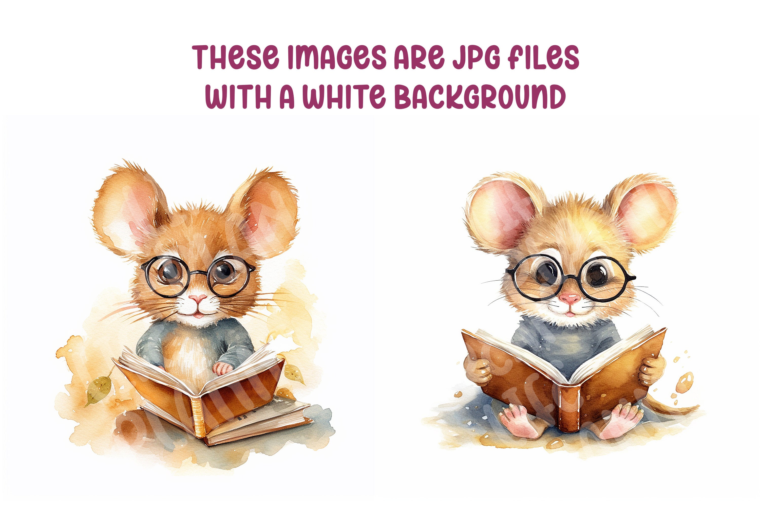 JPG Mouse Reading Clipart, Storytime Clipart, JPG Mice Reading, JPG ...