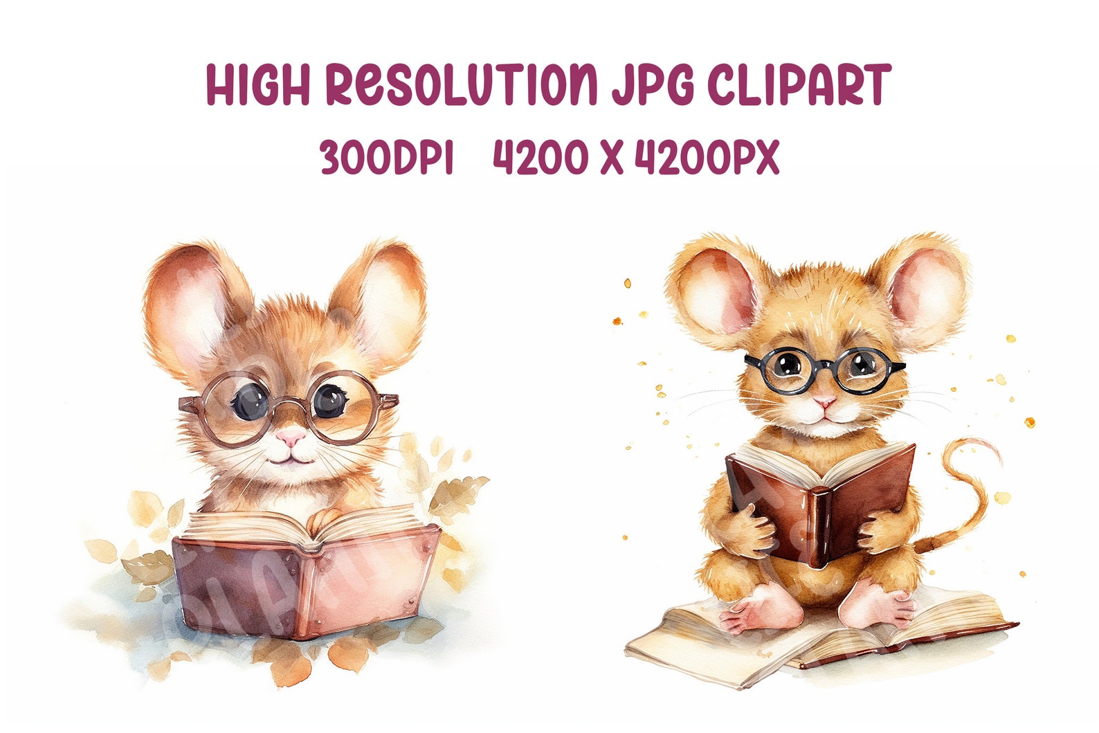 JPG Mouse Reading Clipart, Storytime Clipart, JPG Mice Reading, JPG ...