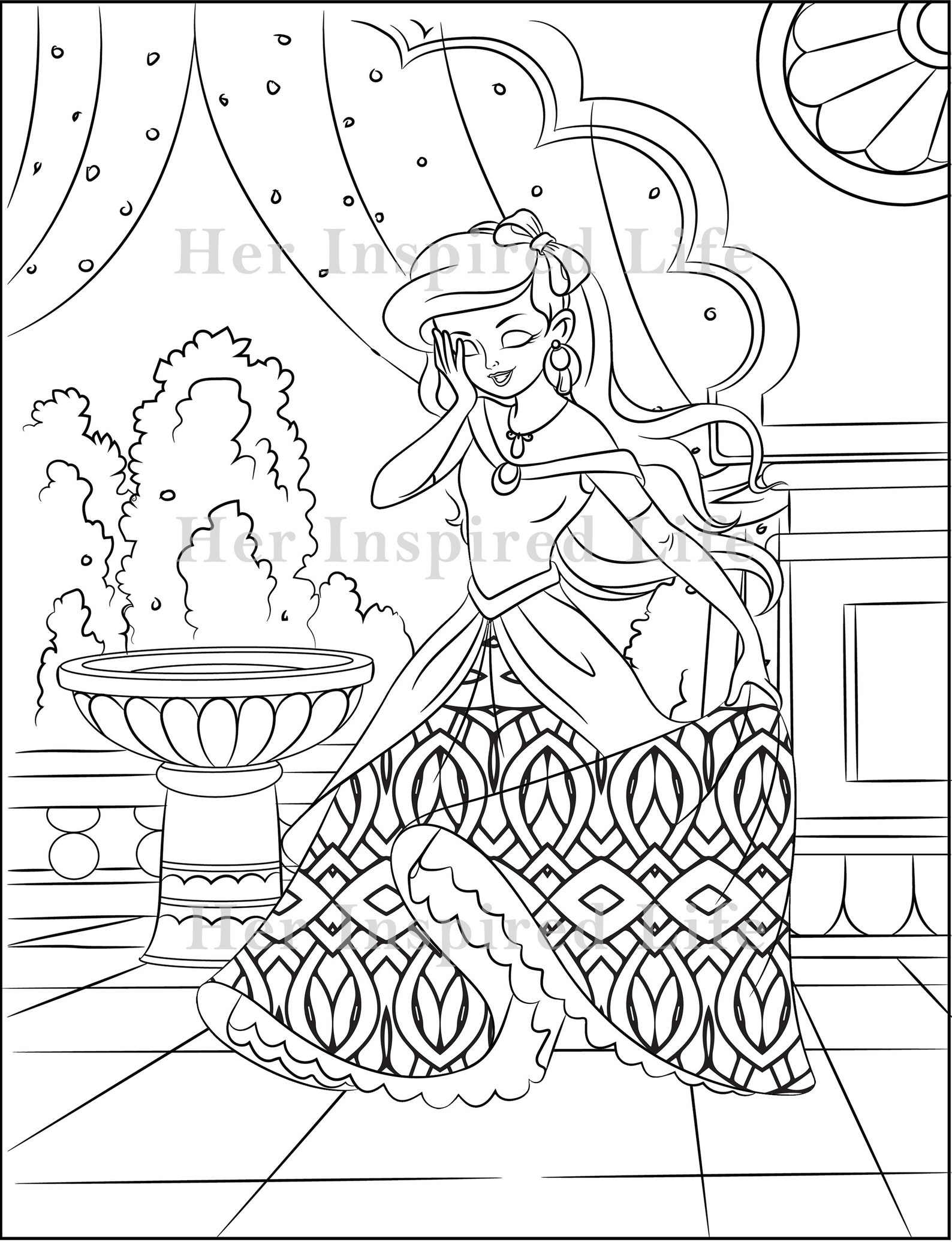 Princess Coloring & Activity Pagesprincess Coloring - Etsy
