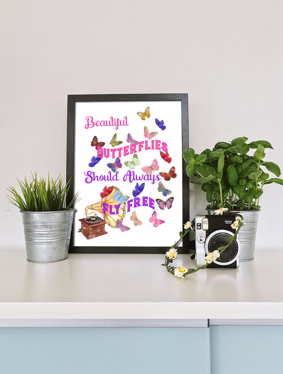 Butterfly Inspirational Quote Print, Nursery Decor (digital Download ...