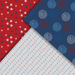 Fourth of July Digital Papers | Paper to Print | Independence Day ...