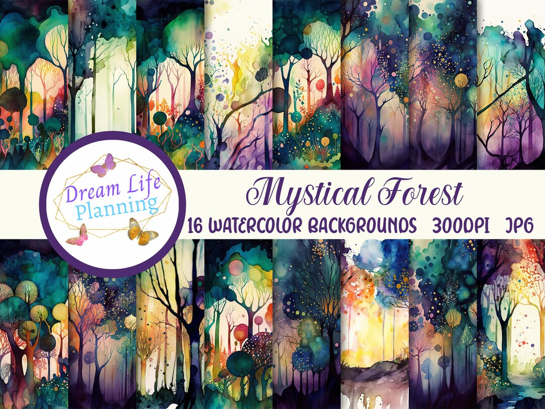 Mystical Backgrounds | JPG Digital Download Mystic | AI Generated Art ...