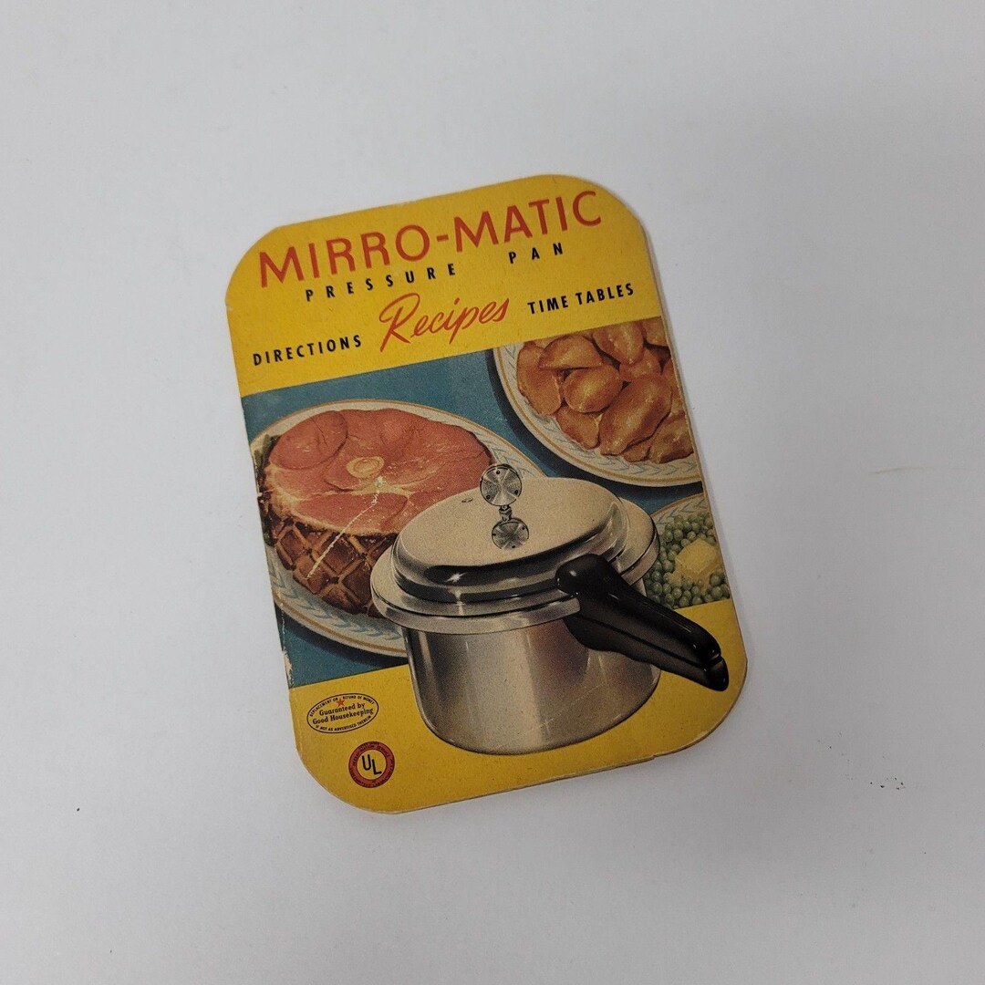 1947 Mirro-matic Pressure Cooker Recipes Vintage Booklet - Etsy