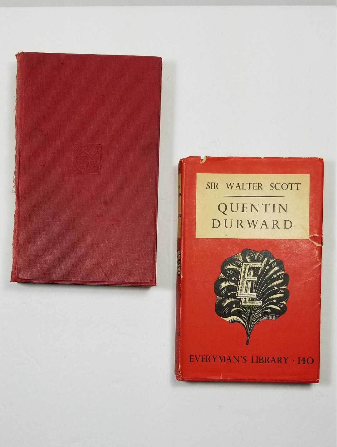 2 Sir Walter Scott Hardbacks Quentin Durward and the Abbot Vintage ...