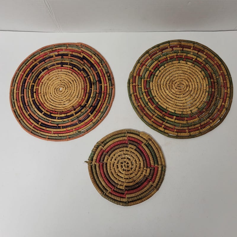 Straw Trivets - Etsy