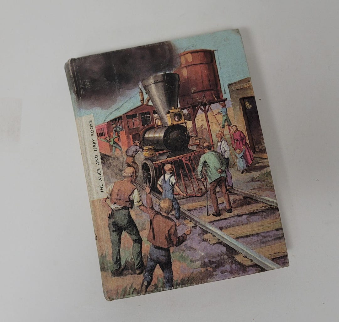 Alice and Jerry Engine Whistles Vintage 1957 Textbook Illustrated ...
