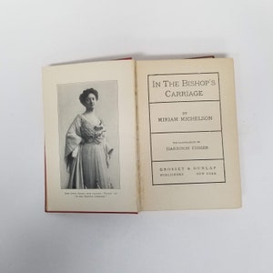 In the Bishop's Carriage 1904 Antique Red Hardback by Miriam Michelson ...