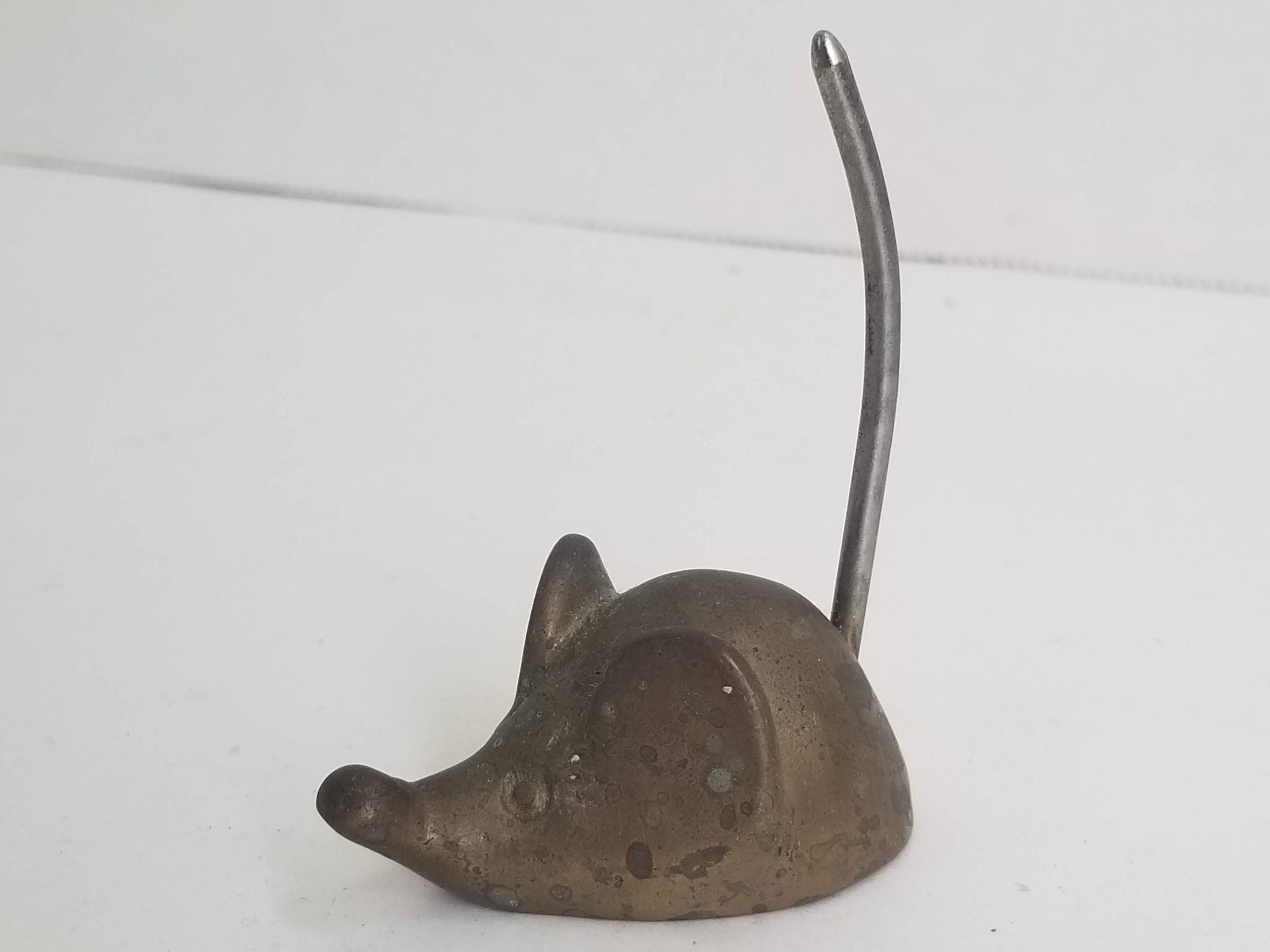 Brass Mouse Figurine Vintage Small Decorative Mouse Memo - Etsy