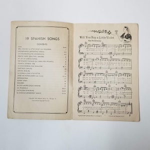 Spanish Waltzes Songbook La Cucaracha Music Book Vintage 1937 Belmont ...