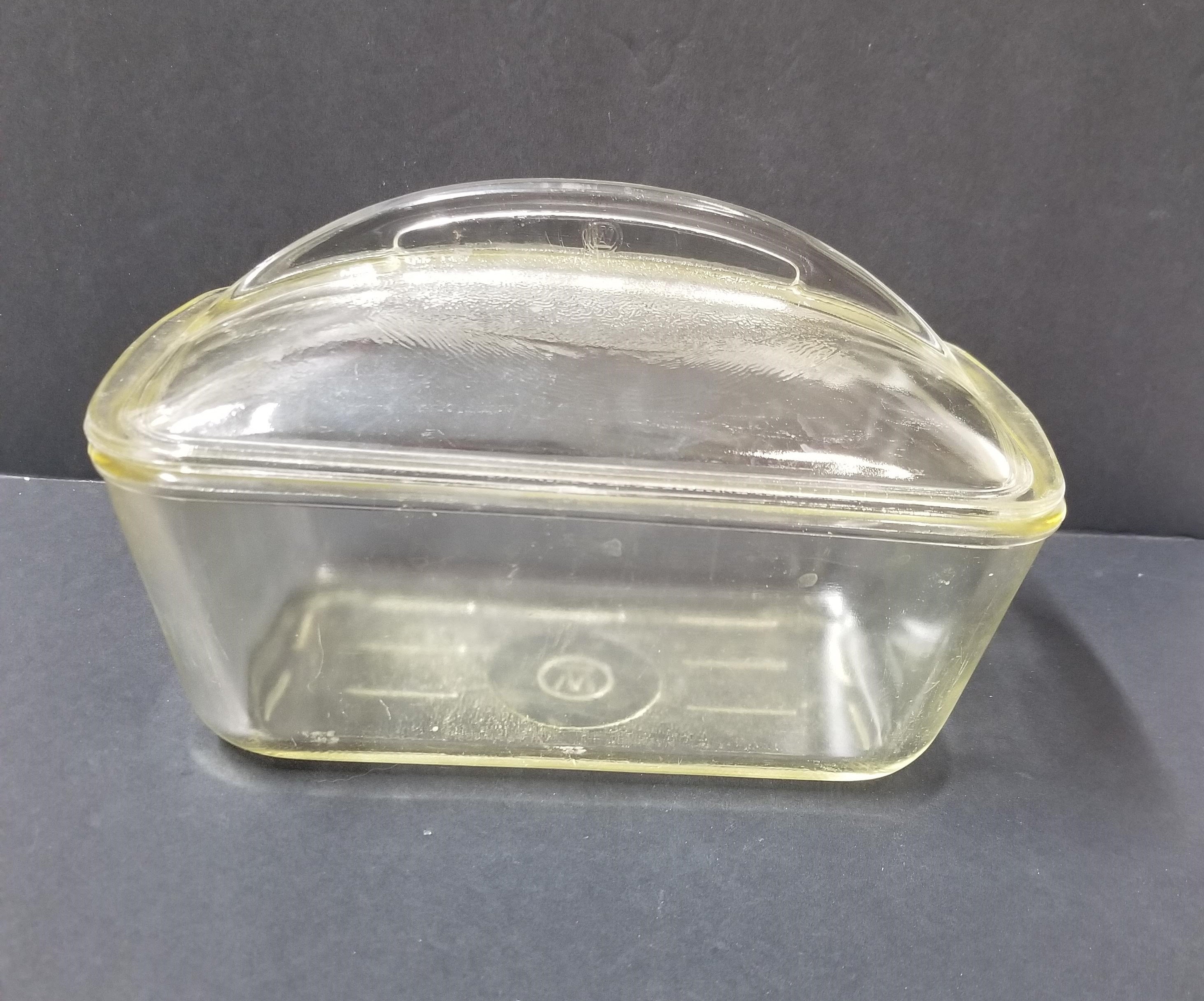 Westinghouse Clear Glass Loaf Pan With Lid Vintage Bread - Etsy