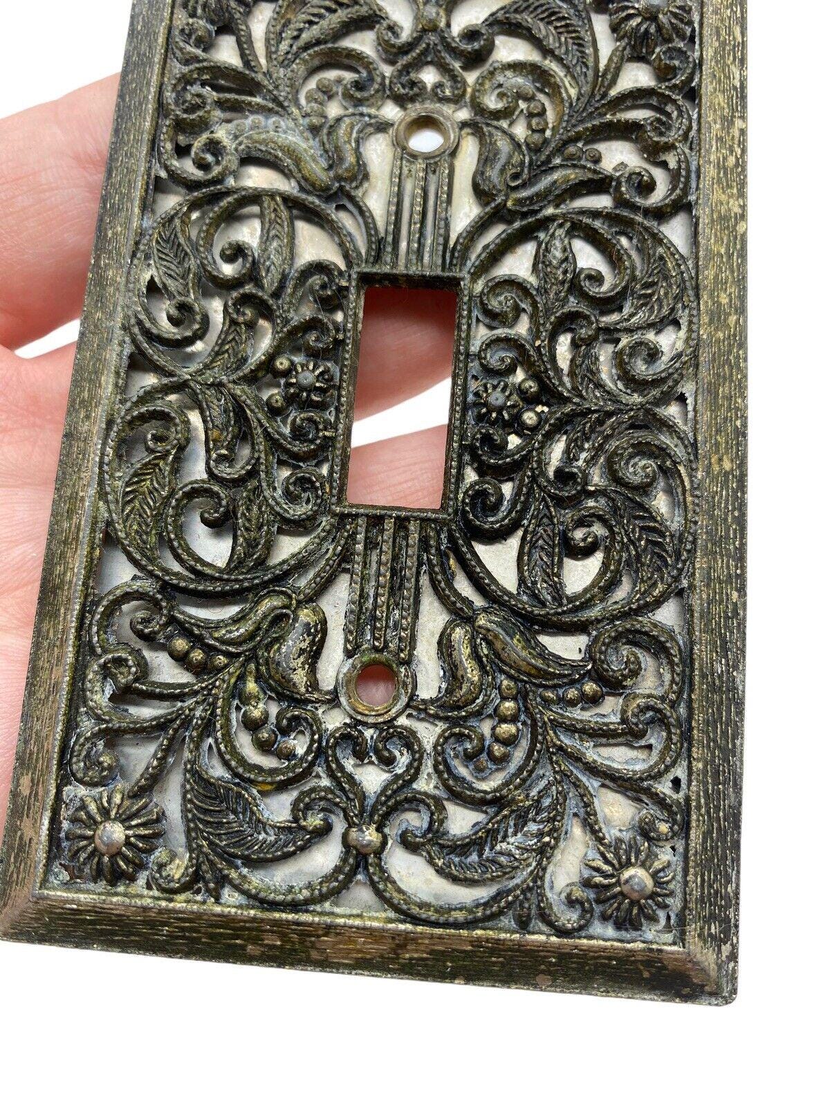 Amerelle Filigree Aged Bronze Switch Plate Outlet Cover Vintage ...