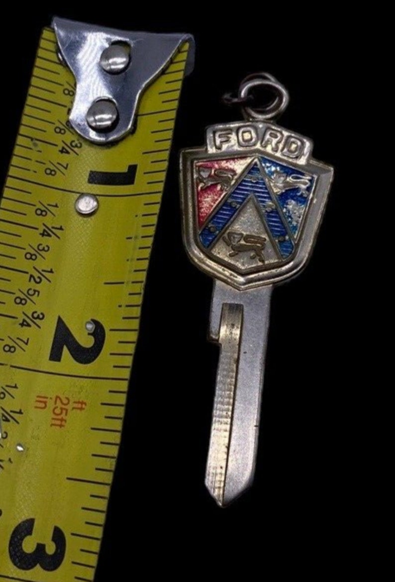 Vintage Ford Key Red Blue Oklahoma Farmers Union Raised Emblem Rare ...