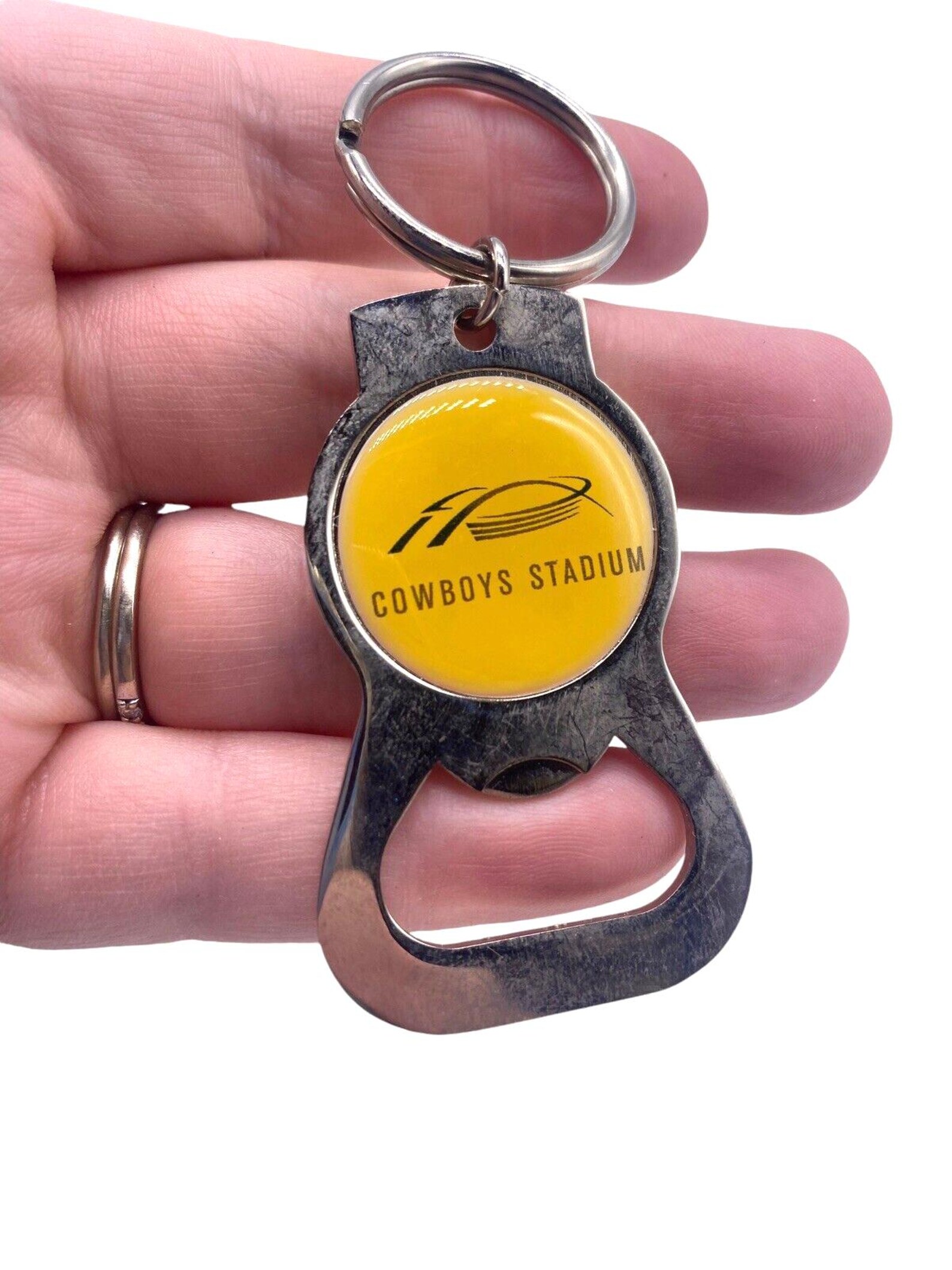 Vintage Dallas Cowboys Stadium Keychain Bottle Opener Key Chain Fob ...
