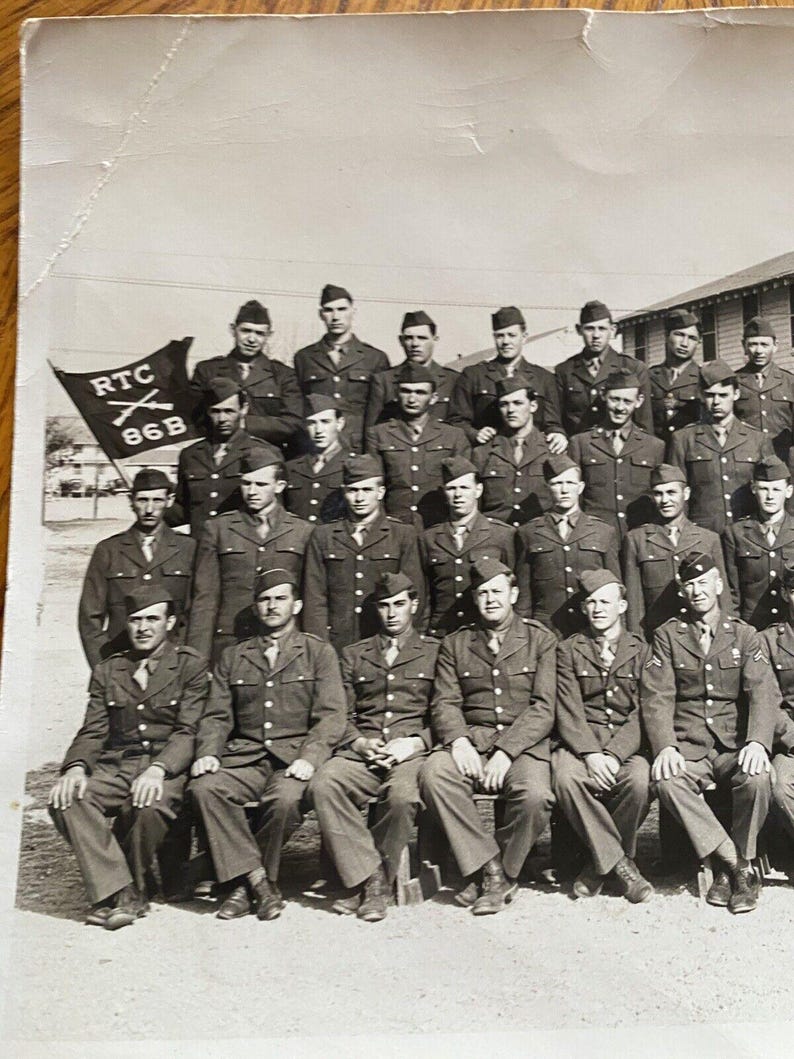 US Army Infantry 86th Divsion B Blackhawk Division ? WWII WW2 Photo ...