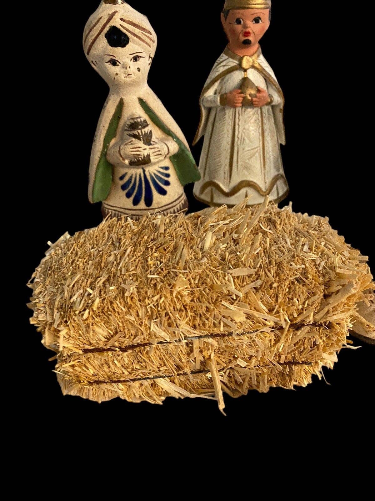 Vintage Mexican Pottery Nativity Set Handmade Tonala Mary Joseph ...