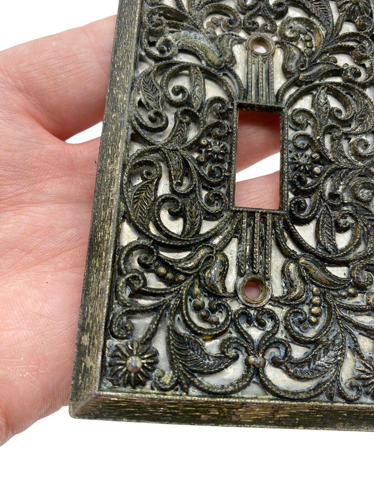 Amerelle Filigree Aged Bronze Switch Plate Outlet Cover Vintage ...