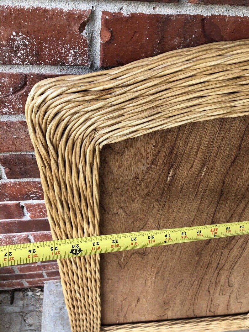 3 FT Woven Frame Only Brown Wicker Ideal for Mirror Cottage Decor ...