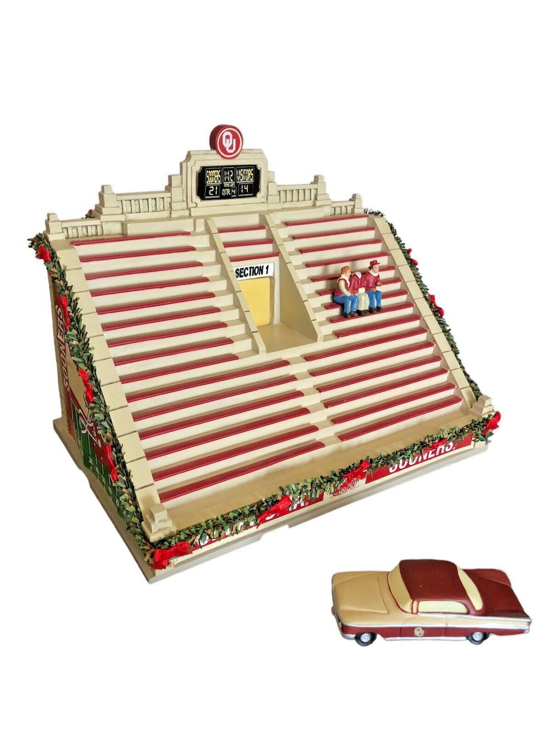 OU Hawthorn Village Stadium the Main Gate Car Oklahoma Sooners Lighted ...