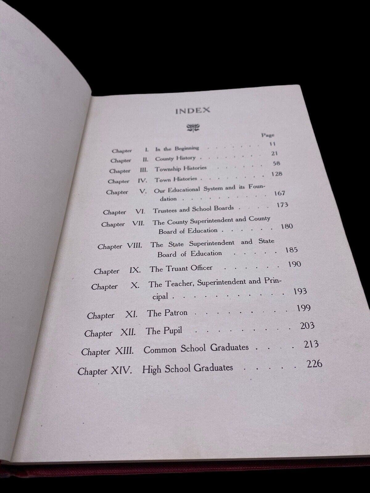 Antique 1906 HC Book Progress in Education Benton County Indiana Names ...