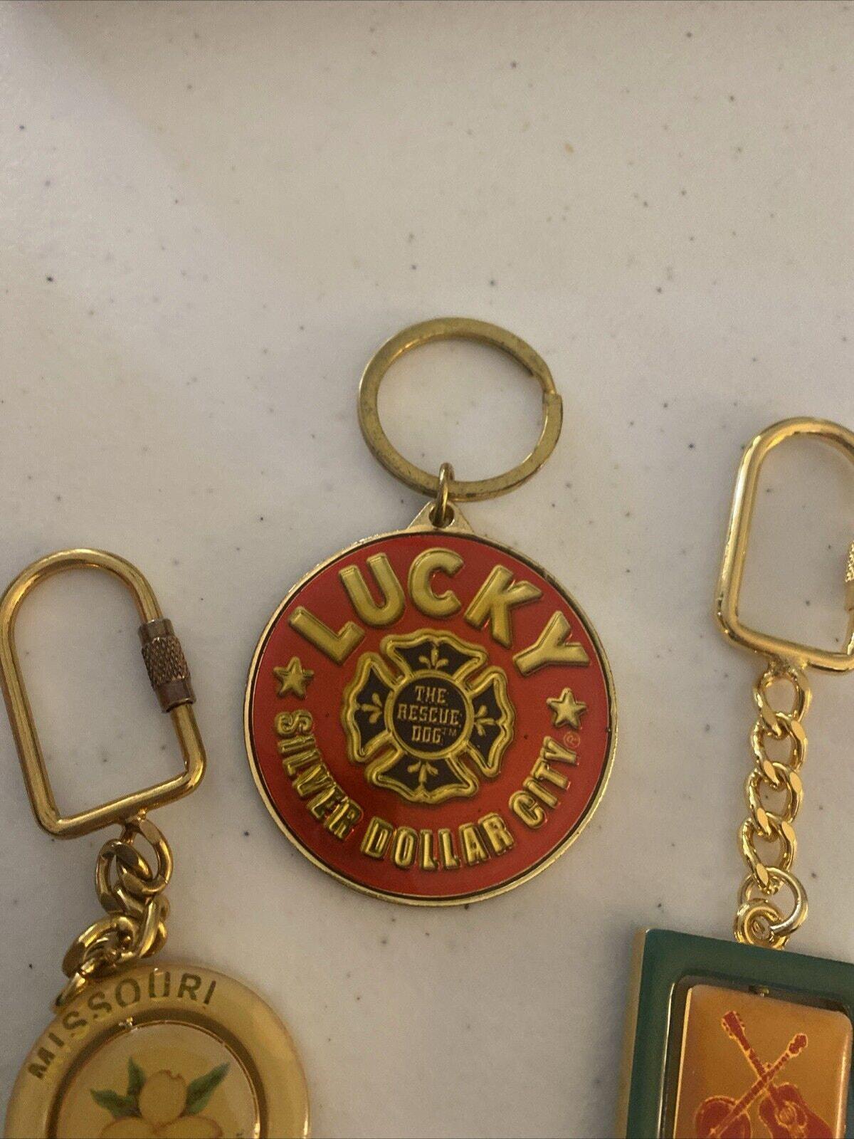 Missouri Keychain Set Lot 4 State Silver Dollar City Branson St Louis ...