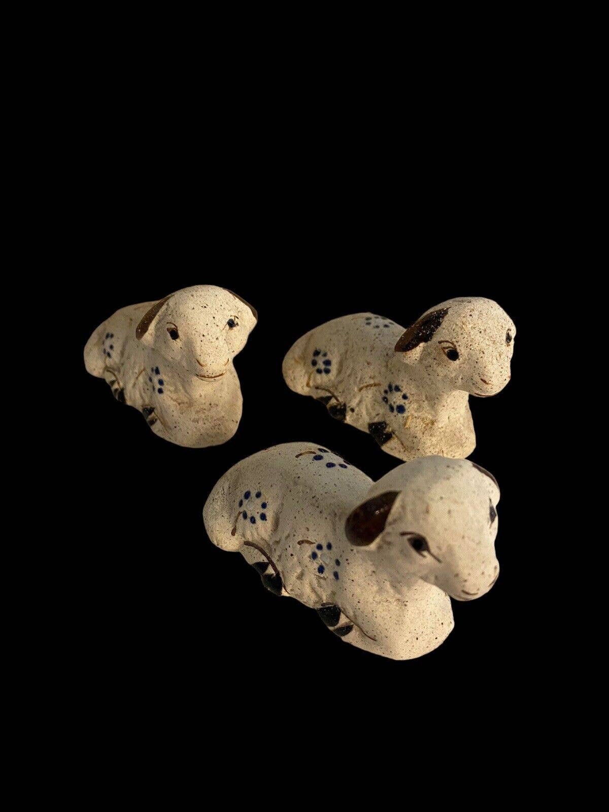 Vintage Mexican Pottery Nativity Set Handmade Tonala Mary Joseph ...