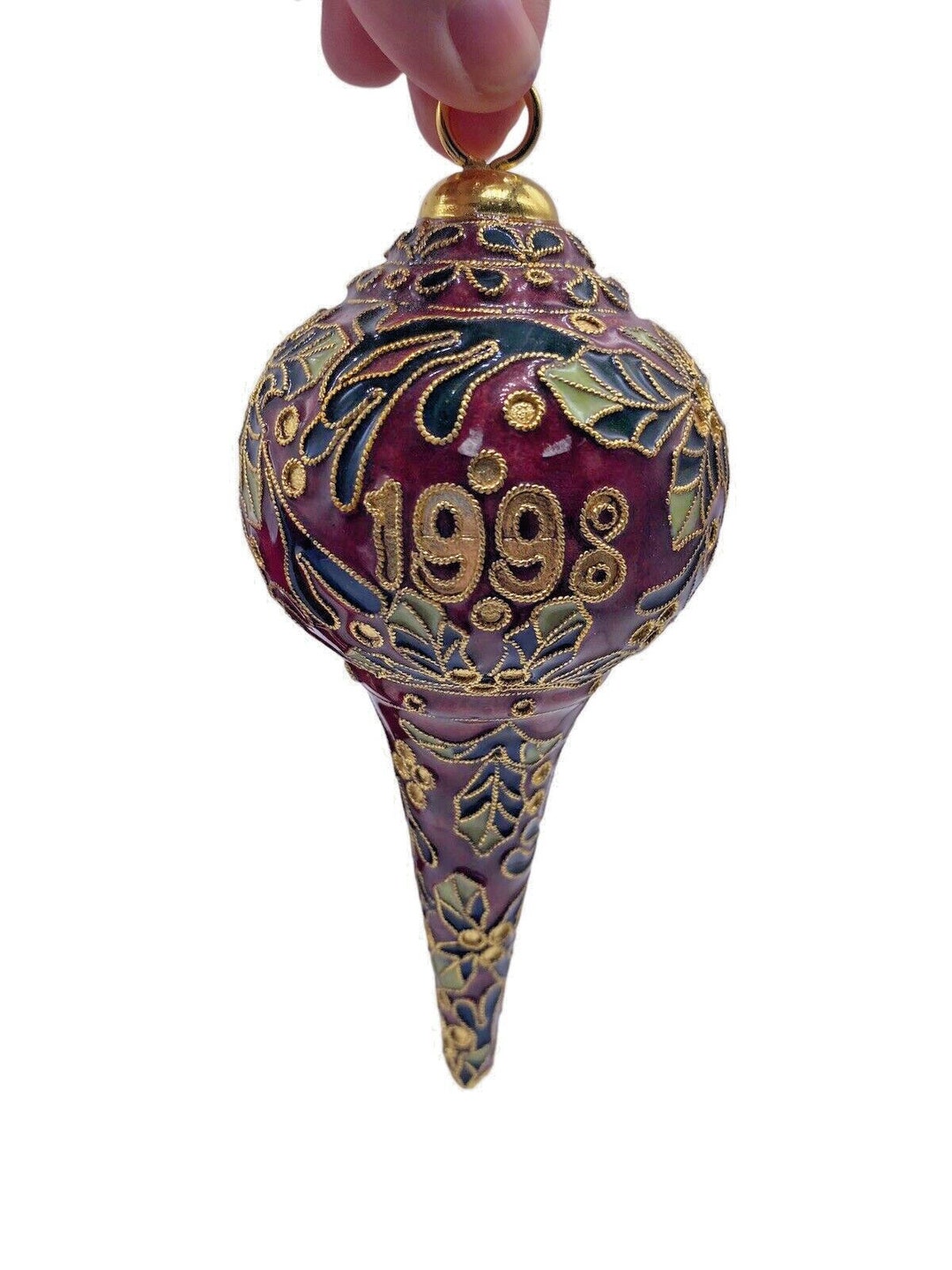 Dillards Trimsetter Cloisonne Ornament 1998 Vintage RARE Gorgeous in ...