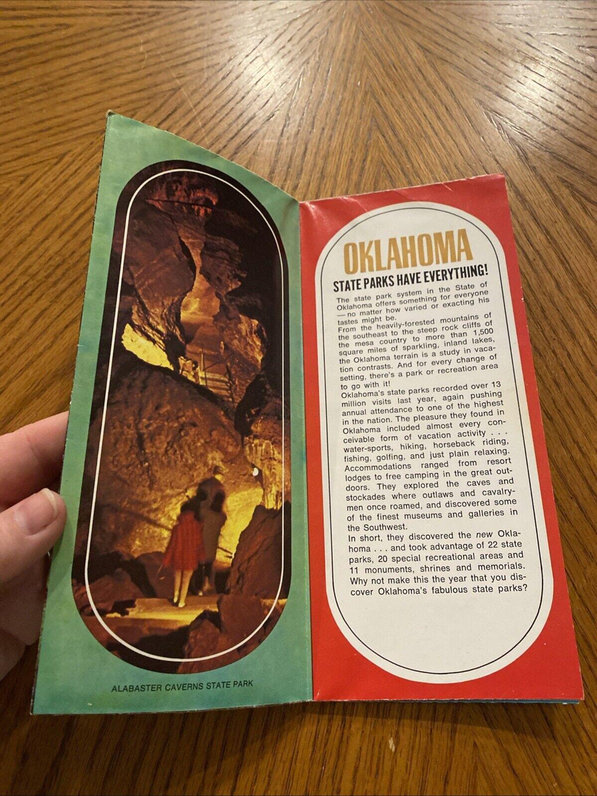 Oklahoma State Parks Everything Brochure Vintage Alabaster Caverns Lake ...