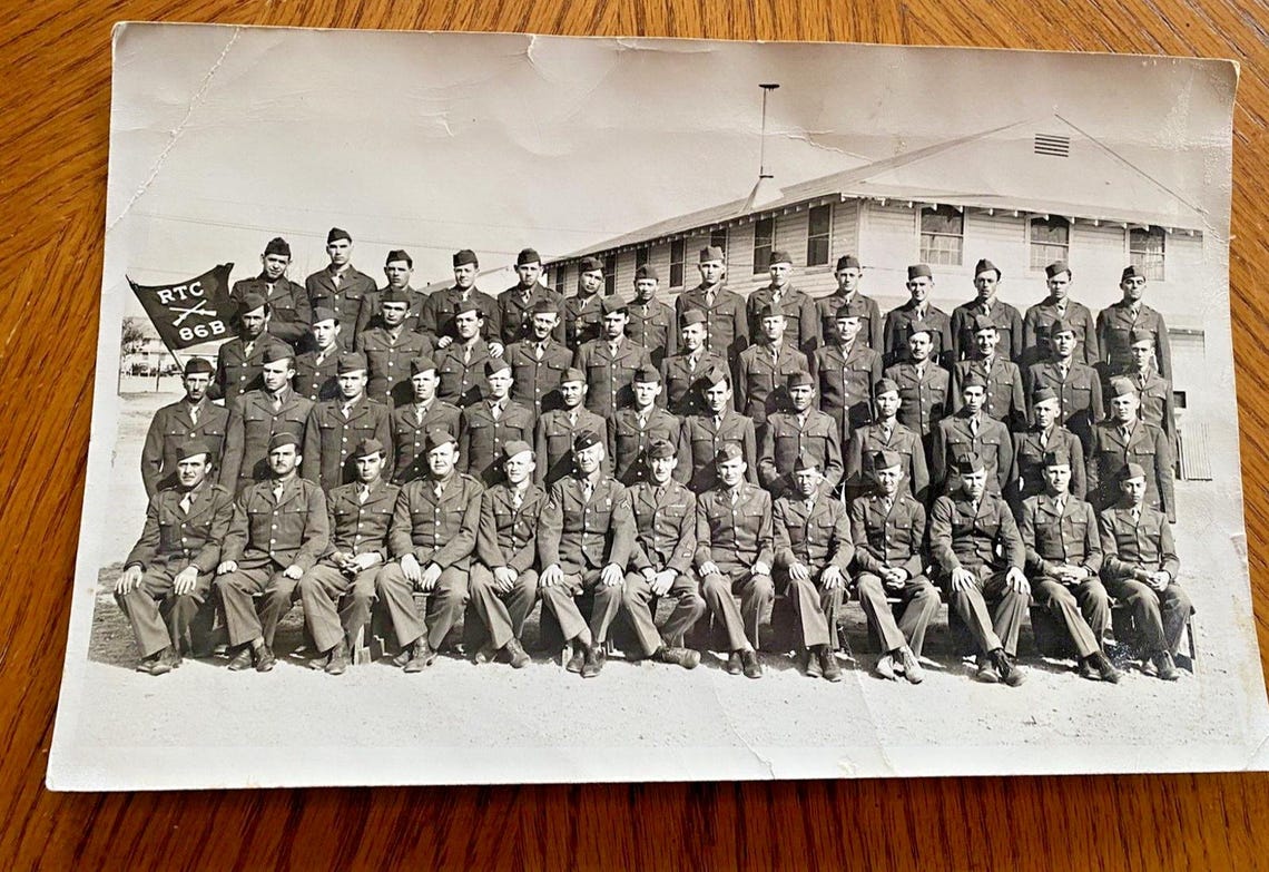 US Army Infantry 86th Divsion B Blackhawk Division ? WWII WW2 Photo ...