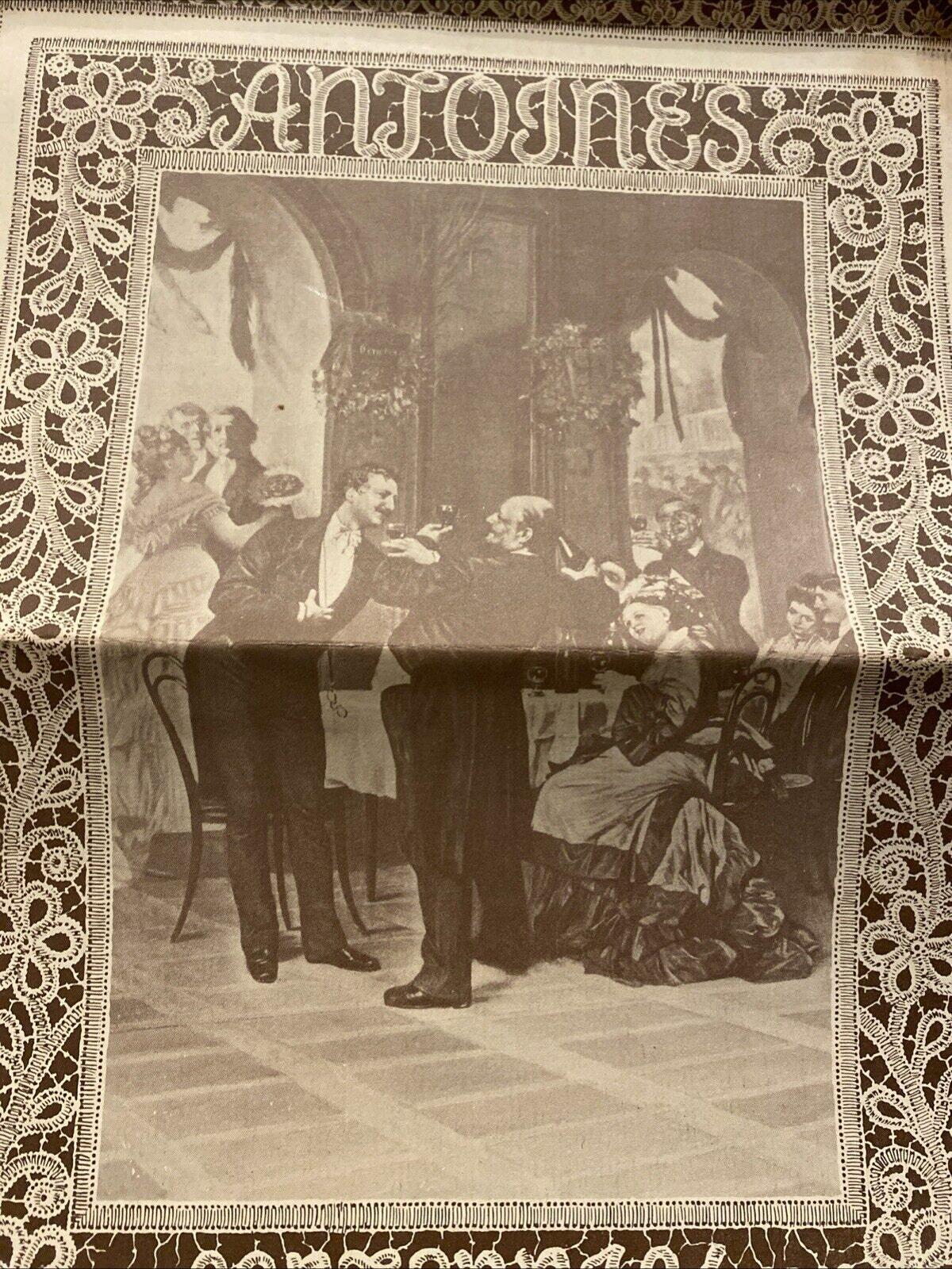 New Orleans Louisiana Vintage Menu Frameable Art Ephemera Restaurant ...